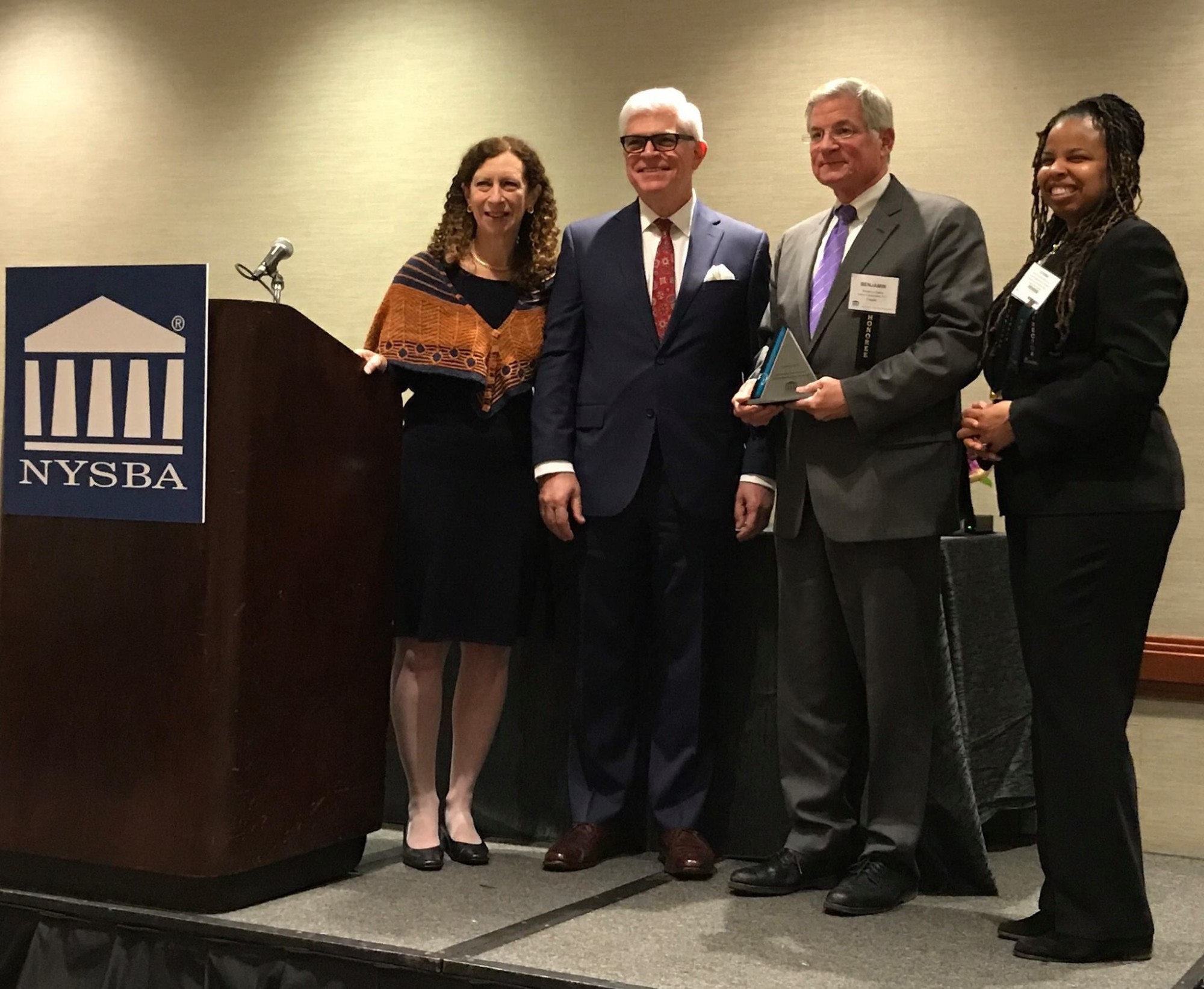 Ben Ostrer is honored for defending those in need