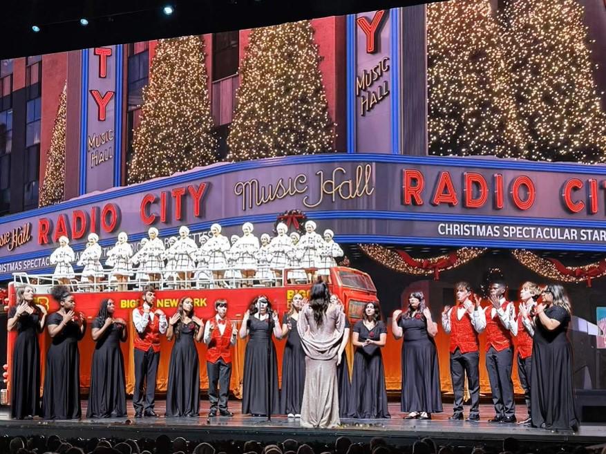 Chester Academy Voice Ensemble performs at Radio City
