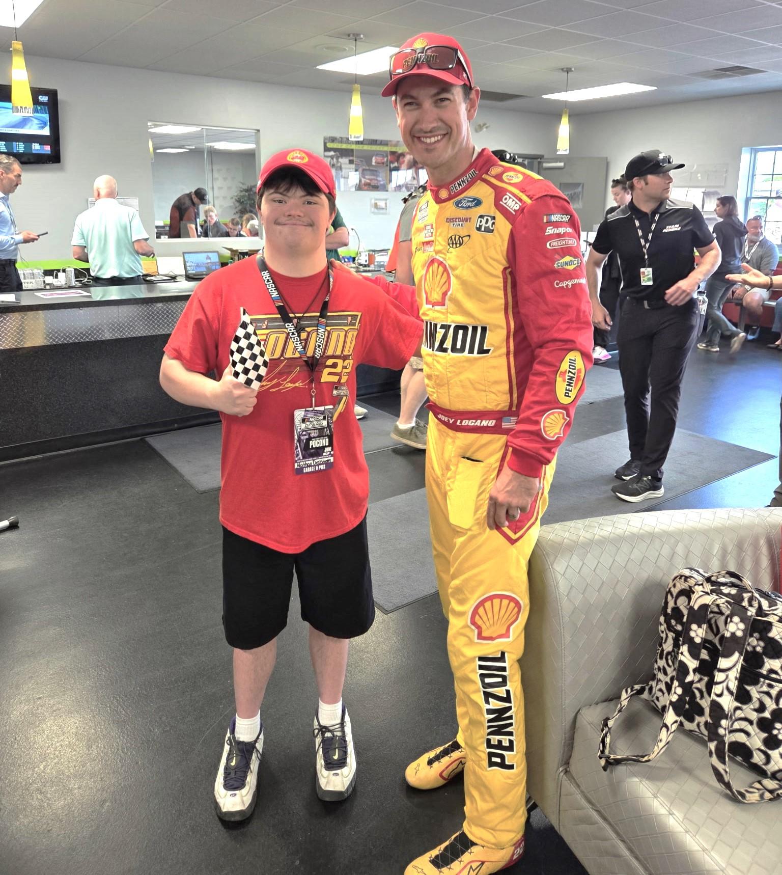 Local fan meets racing champion