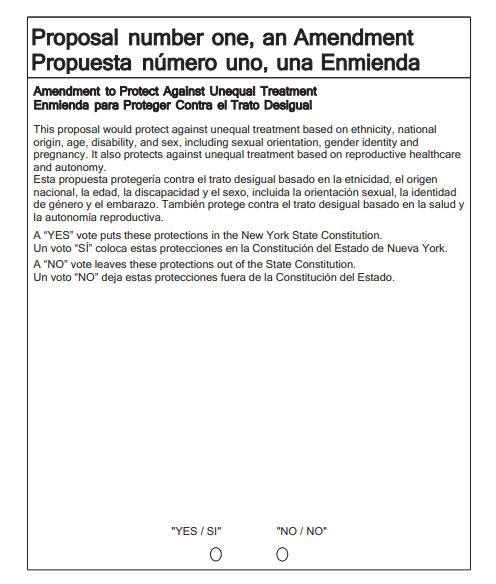 In New York, a constitutional amendment provides election fodder for ...