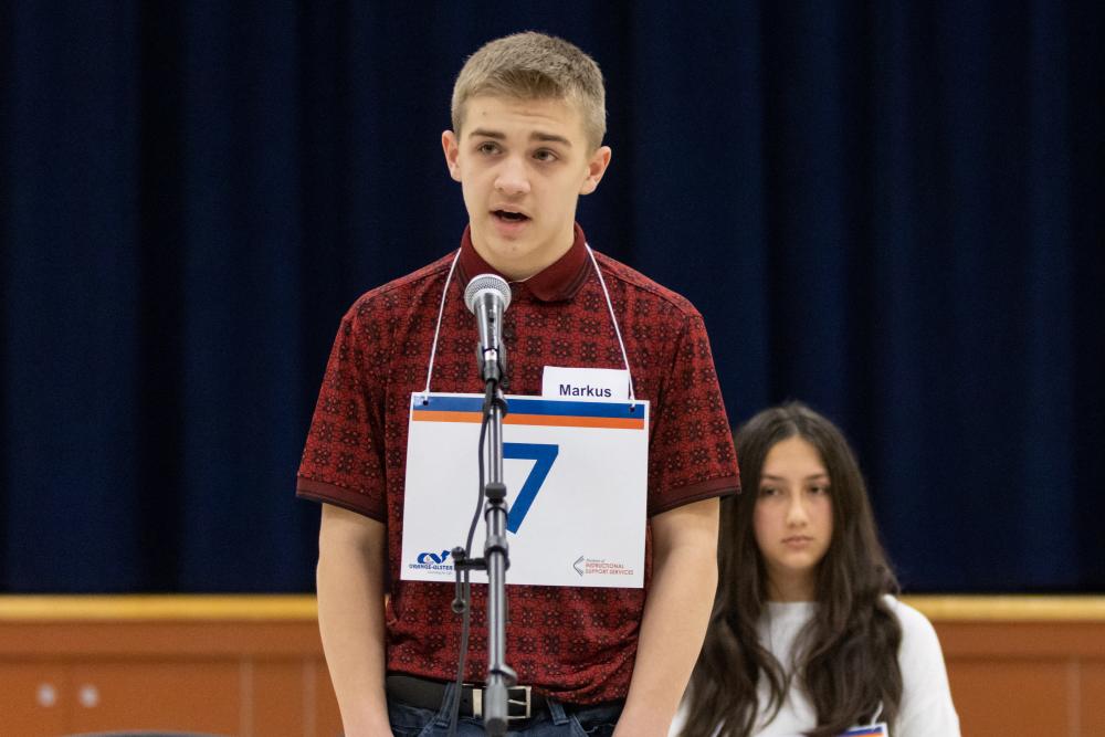 Area students vie for top spelling honors in regional bee